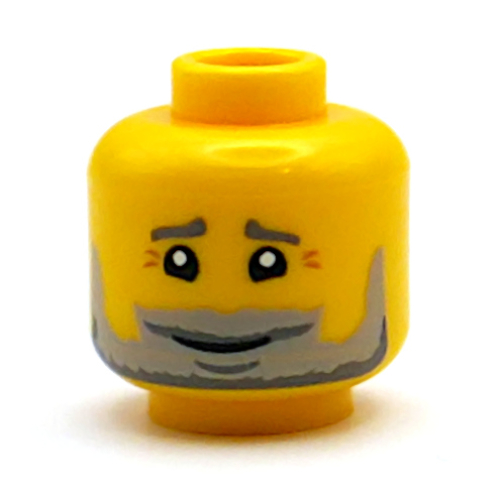 LEGO PART 3626cpr3816 Minifig Head Lighthouse Keeper, Crows Feet, Light ...