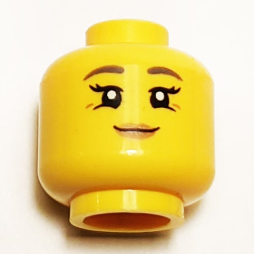 LEGO PART 3626cpr3584 Minifig Head Raccoon Costume Fan, Light Bluish ...