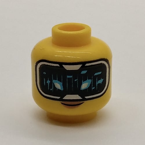 LEGO PART 3626cpr9853 Minifig Head Nya, Eyebrows, Beauty Mark, Smile ...