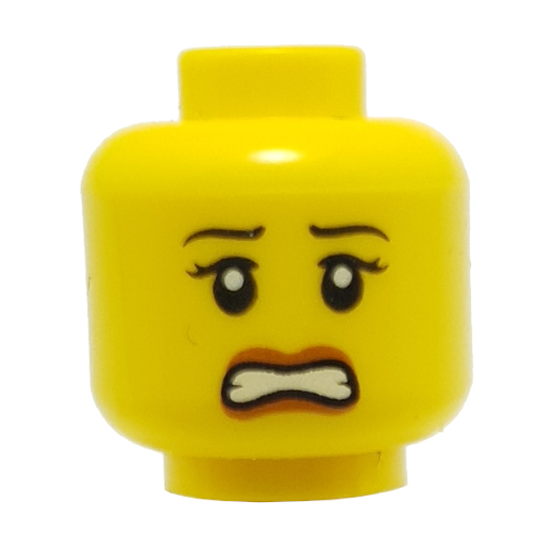 LEGO PART 3626cpr9938 Minifig Head Maya, Smile / Scared Print ...