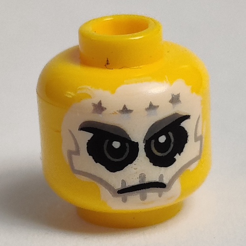 LEGO PART 3626cpr9957 Minifig Head Chopper Maroon / Nails / Sawyer ...