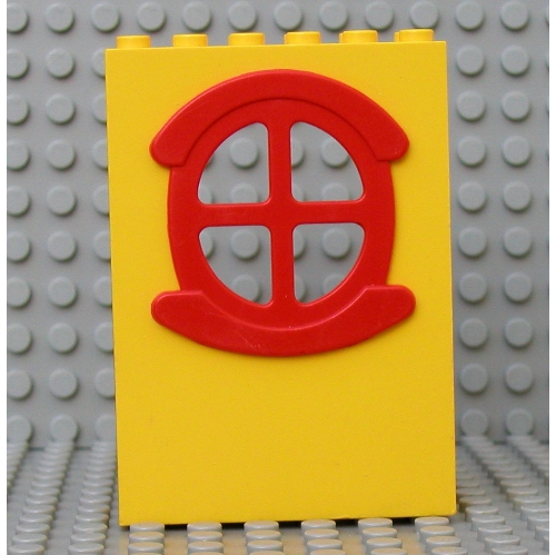 LEGO PART 3979c01 Fabuland, Building, 2 x 6 x 7 with Window, Round Type ...