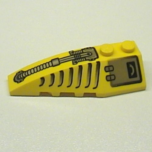 LEGO PART 41748pr0007 Wedge Curved 6 x 2 Left with Hose, Grill, and ...