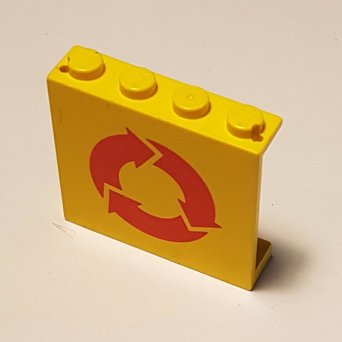 LEGO PART 4215apr0008 Panel 1 x 4 x 3 - Solid Studs with Recycling ...