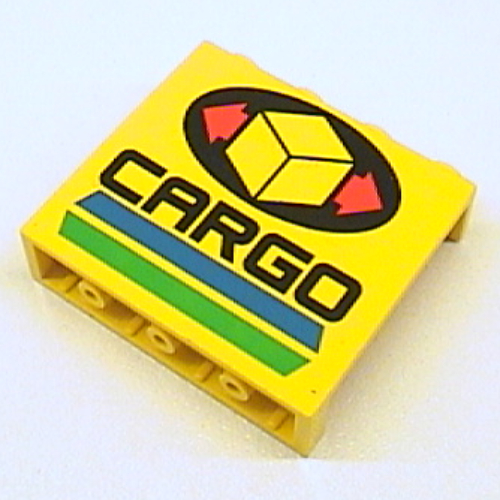 LEGO PART 4215bpr0006 Panel 1 x 4 x 3 with Cargo Print [6330 ...