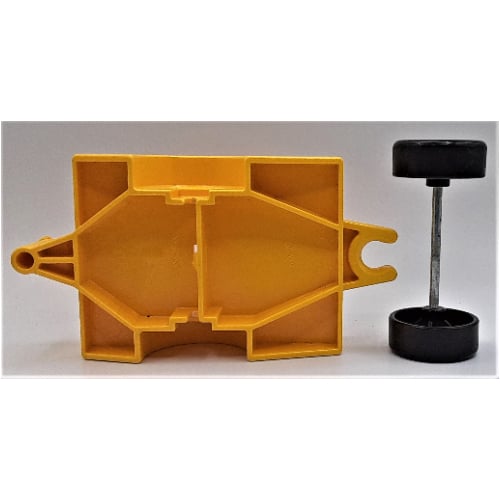 LEGO PART 6505c01 Duplo Trailer with Hitch Ends and Yellow Wheels ...