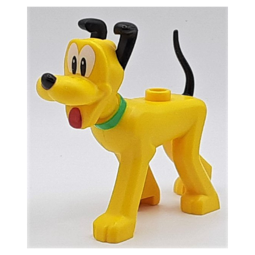 LEGO PART 73848pr0001 Animal, Dog, Pluto with Green Collar, Black Ears ...