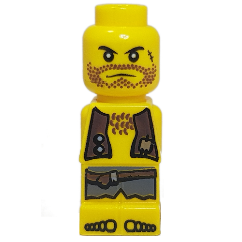 LEGO PART 85863pr0034 Microfig Pirate Plank Pirate Yellow | Rebrickable ...