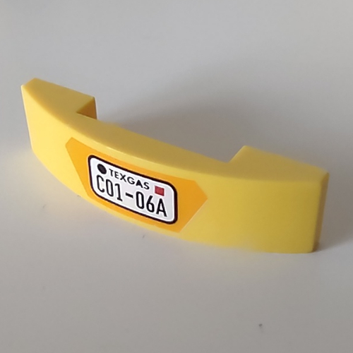 LEGO PART 93273pr0009 Slope Curved 4 x 1 Double with No Studs and ...