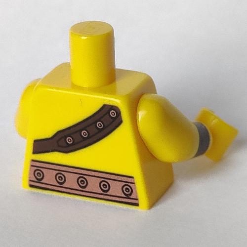 LEGO PART 973c01h01pr2415 Torso Bare Chest with Muscles, Brown Shoulder ...