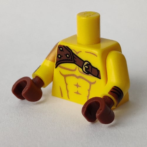 LEGO PART 973c01h19pr3819 Torso Bare Chest with Muscles and Shoulder ...
