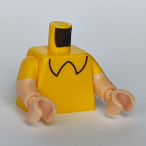 LEGO PART 973g01c02h02pr5685 Torso, Dual Molded Arms, Shirt with Black ...