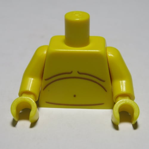 LEGO PART 973c01h01pr1699 Torso Bare Chest with Body Lines Print ...