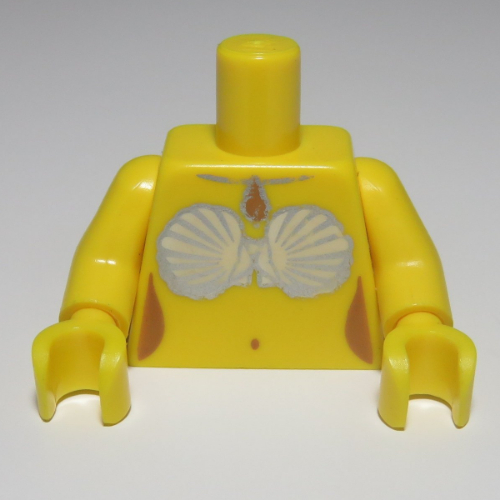 LEGO PART 973c01h01pr2162 Torso Mermaid Shell Bra and Sea Snail ...