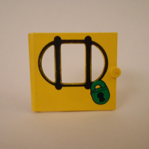 LEGO PART fabupn0011pr0003 Fabuland, Door with Oval Pane in 3 Sections ...