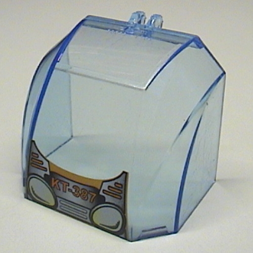 LEGO PART 30633pr0002 Windscreen 4 x 6 x 4 Canopy with Hinge and Yellow ...