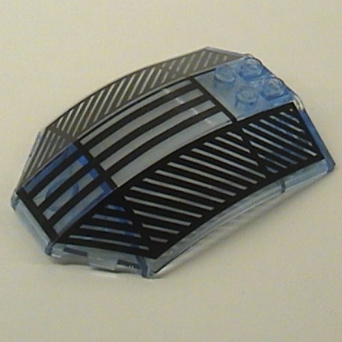 LEGO PART 41751pr0006 Windscreen 8 x 6 x 2 Curved with Black Lines ...