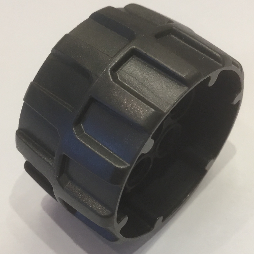 LEGO PART 22410 Wheel Hard Plastic, Treaded with 7 Pin Holes (37mm D. x ...