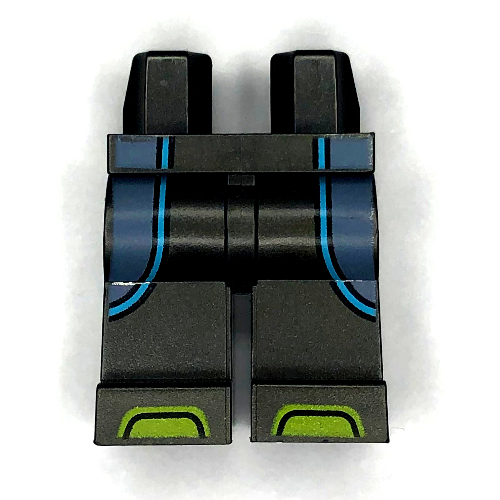 LEGO PART 970c75pr9804 Hips and Pearl Titanium Legs with Sand Blue Robe ...