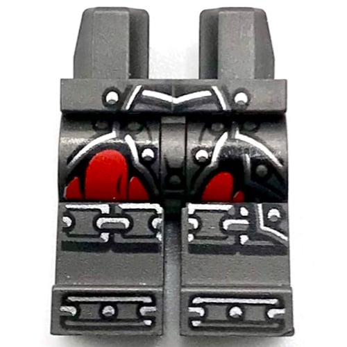 LEGO PART 970c75pr1203 Hips and Pearl Titanium Legs with Metallic ...