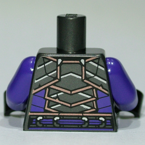 LEGO PART 973c09h03pr0001 Torso Armor, Pearl Titanium Panels, Dark ...