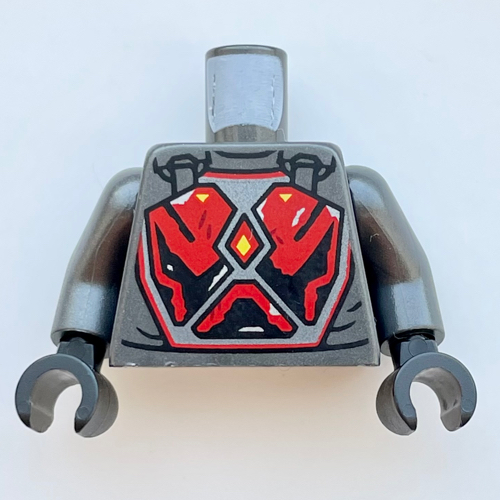LEGO PART 973c75h03pr5715 Torso Armor, Dark Red Chestplate print (Gar ...