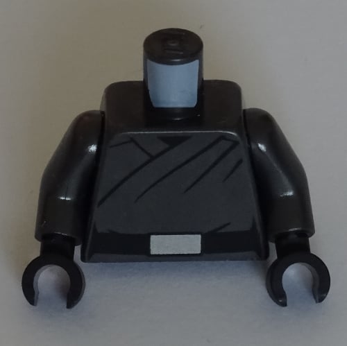 LEGO PART 973c75h03pr4876 Torso Robe, Black Belt with Silver Buckle ...