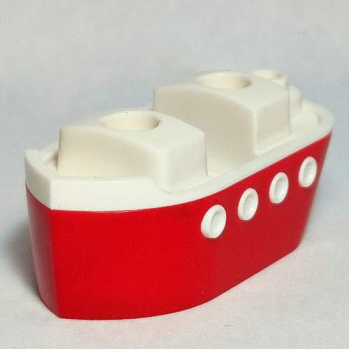 LEGO PART 01820pat0002 Minifig Hipwear, Ferry / Boat Costume with Red ...