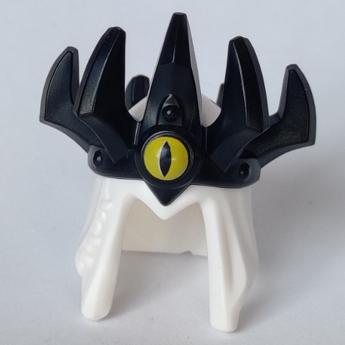 LEGO PART 100452pat0001 Hair and Crown, Long with Black Spiked Crown ...