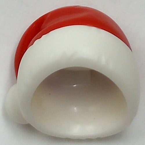 LEGO PART 102264pat0001 Santa Hat with Red Top Pattern | Rebrickable ...