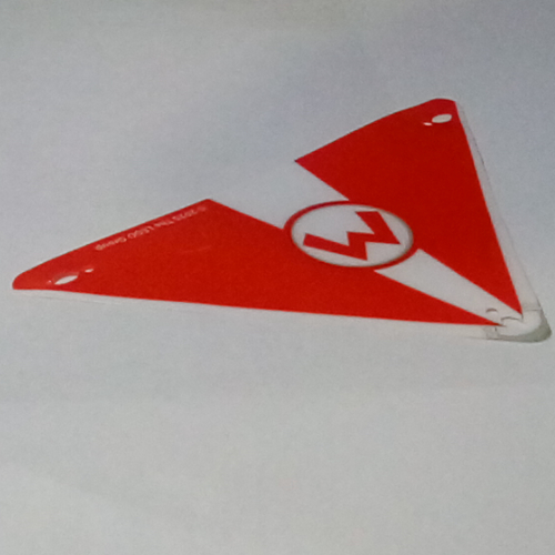 LEGO PART 111213 Sail, Triangle with Red 'M' print | Rebrickable ...