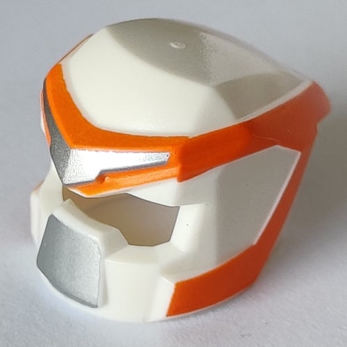 LEGO PART 11265pr0001 Helmet, Mech with Open Visor Small and Orange and ...