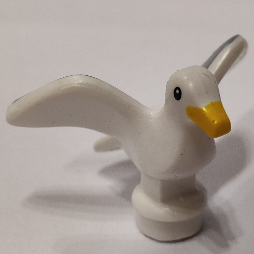 LEGO PART 12891pr0001 Animal, Bird, Seagull with Yellow Beak and Dark ...