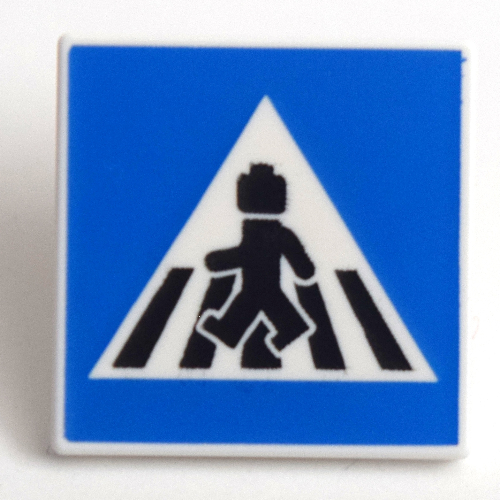 LEGO PART 15210pr0006 Road Sign Clip-on 2 x 2 Square [Thick Open O Clip ...