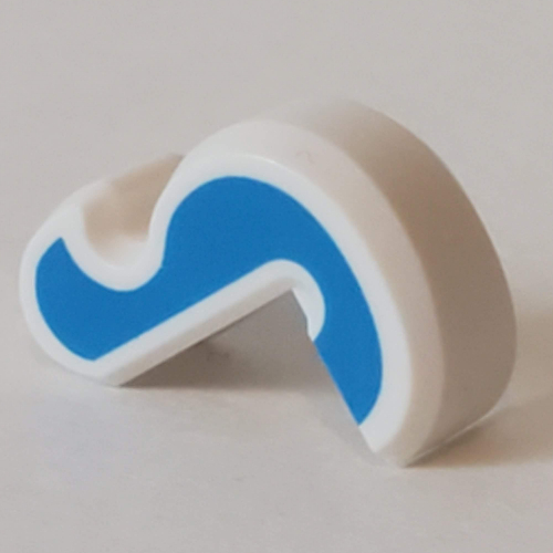 LEGO PART 15429pr0005 Animal Body Part, Cat Tail with Dark Azure Stripe ...