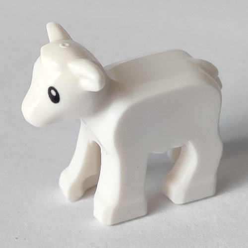 LEGO PART 1569pr0001 Animal, Sheep / Lamb with Black Eyes with White ...