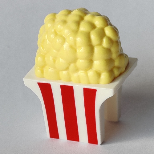LEGO PART 1623pr0001 Costume Popcorn Bucket with Red Stripes, 'POP CORN ...
