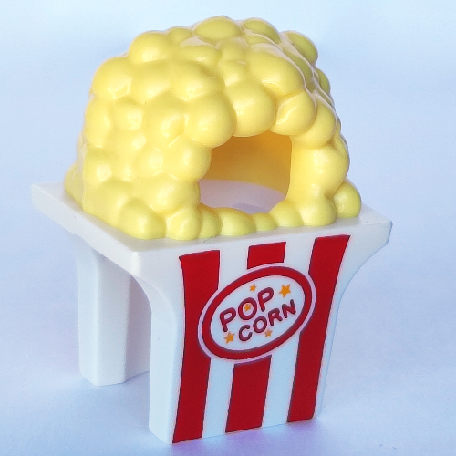 LEGO PART 1623pr0001 Costume Popcorn Bucket with Red Stripes, 'POP CORN ...