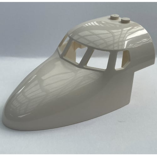 LEGO PART 18907 Aircraft Fuselage Curved Forward 6 x 10 Top with 5 ...