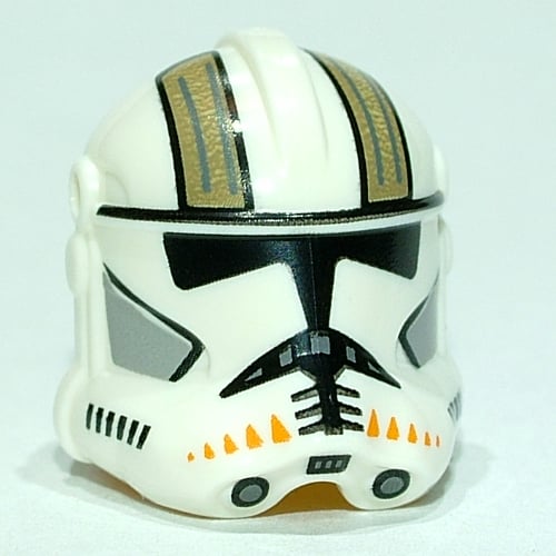 LEGO PART 2019pr0001 Helmet Clone Trooper Phase 2, Closed Front, Holes ...