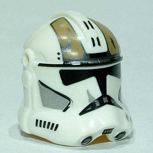 LEGO PART 2019pr0002 Helmet Clone Trooper Phase 2, Closed Front, Holes ...