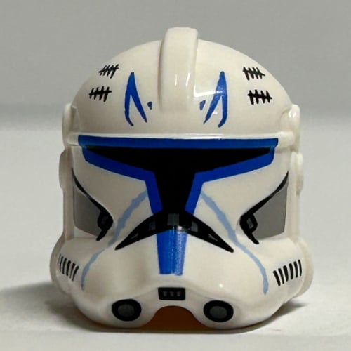 LEGO PART 2019pr0433 Helmet Clone Trooper Phase 2, Closed Front, Holes ...