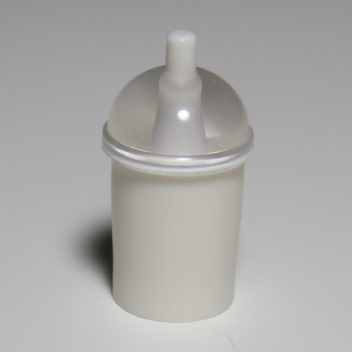 LEGO PART 20398c01 Equipment Cup and Straw with Trans Clear Dome Lid ...