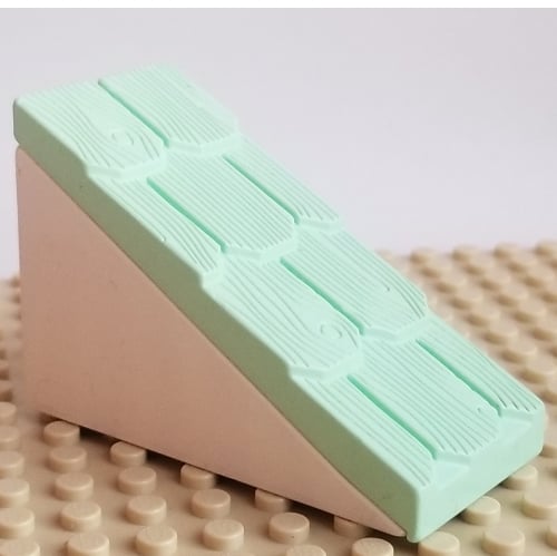 LEGO PART 2211c01 Duplo Roofpiece, Slope 33° 2 x 4 with Light Green ...