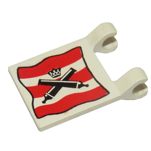 LEGO PART 2335pr0007 Flag 2 x 2 Square [Thin Clips] with Crossed ...