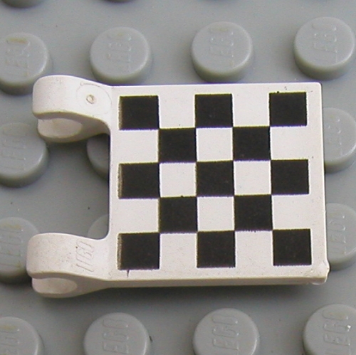 LEGO PART 2335pr0019 Flag 2 x 2 Square [Thin Clips] with Chequered ...