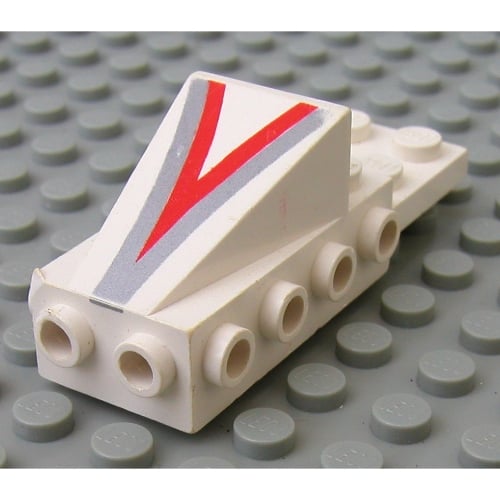 LEGO PART 2336pr0002 Brick Special, Cockpit Space Nose with Silver and ...