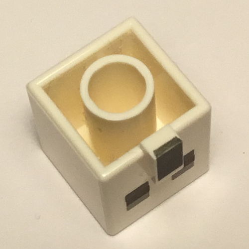 LEGO PART 23766pr0085 Minifig Head Special, Cube with Nose and Skeleton ...