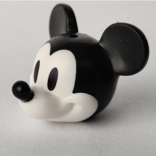 LEGO PART 24629pr0003 Minifig Head Special with Black Mouse Ears and ...