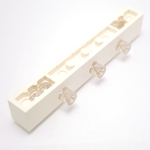 LEGO PART 2500c01 Light Brick 1 x 8 [3 Prisms] | Rebrickable - Build ...